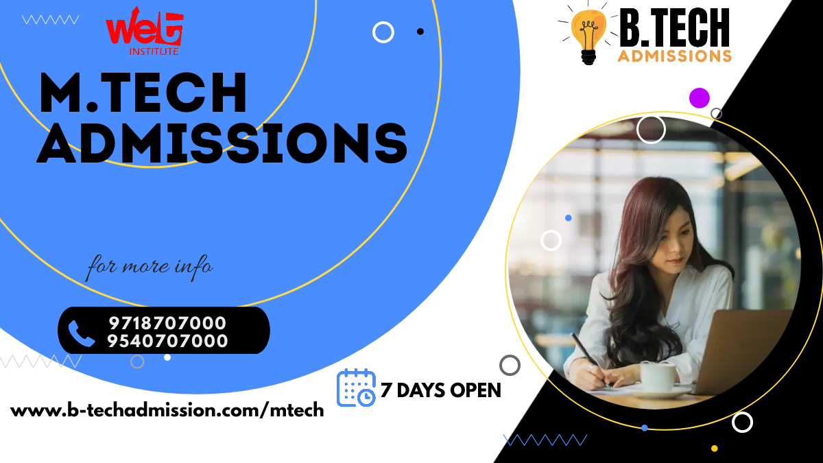 M.Tech Admission 2022